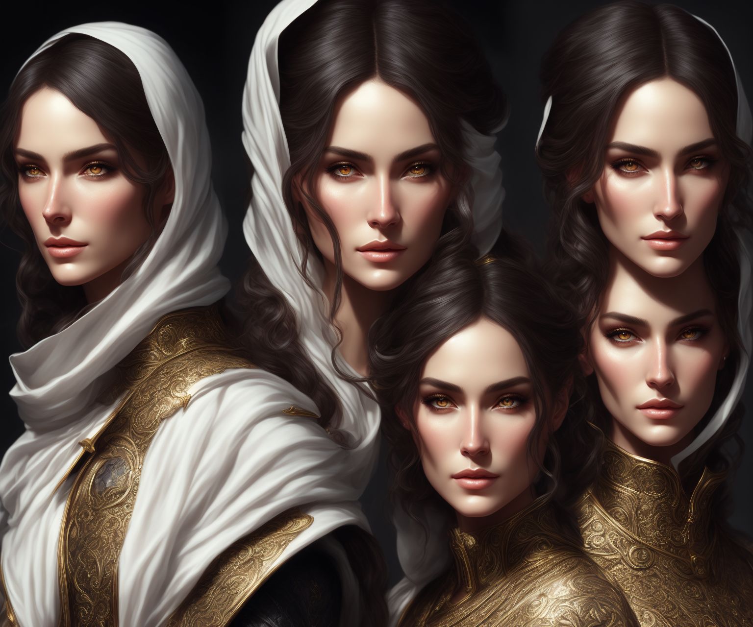 frail-rat512: In this mesmerizing waist-up portrait, two iconic figures ...