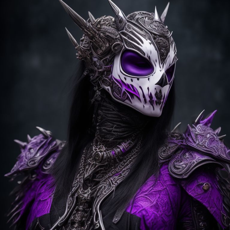 pink-swan673: Purple colored death metal style terrifying penguin queen ...