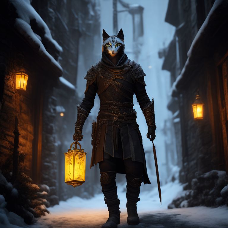 content-ape797: Humanoid gray male khajiit with piercing yellow eyes ...