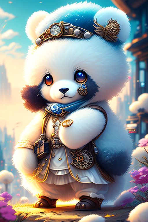 sasseycat1964: fluffy white bear