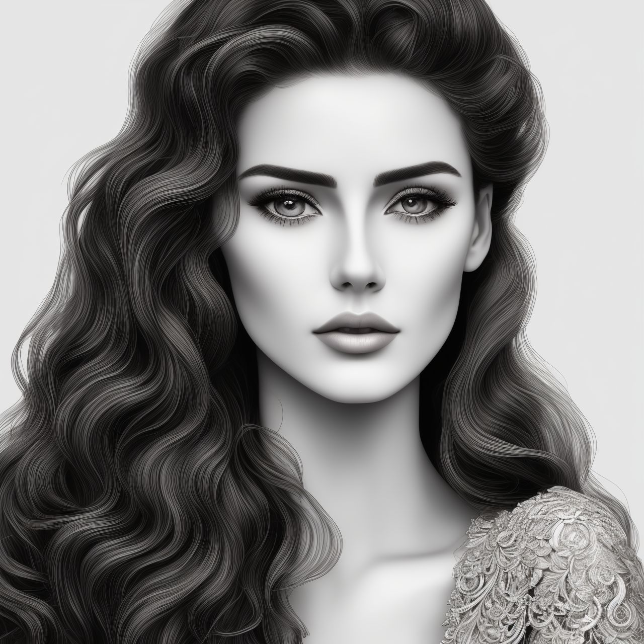 Focused Face Drawing