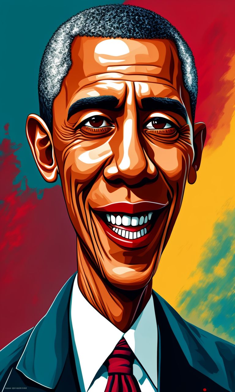 Caricature Drawing Obama
