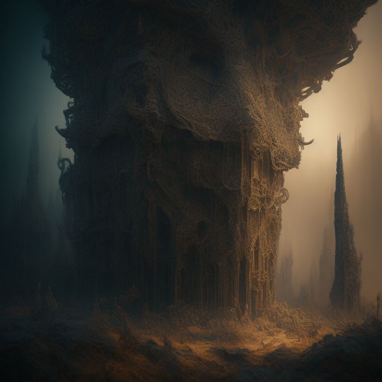 hidden-corgi103: different world, Beksinski style Giger style, octane ...