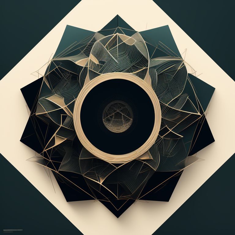 gray-grouse385: geometric vector noise nest illustration