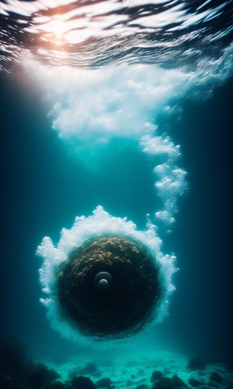 Whirlpools Underwater