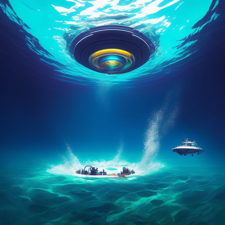 Ocean Whirlpool Underwater