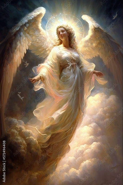 envious-emu169: beautiful woman as angel robe beauty of heaven