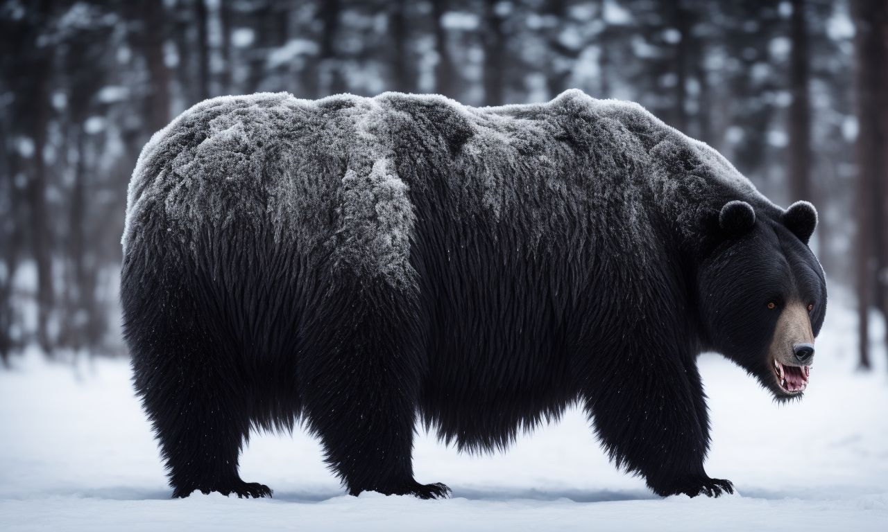 handsome-emu785: The Frostfang is a massive, bear-like creature with a ...