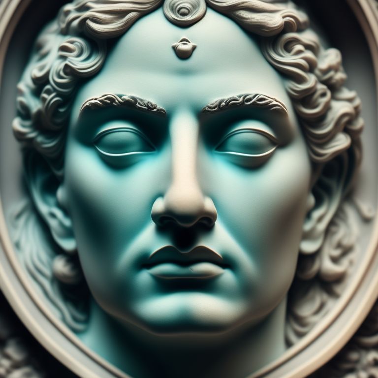 Greek Goddess Statue Face