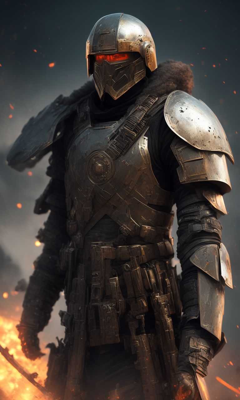 Ross: The valiant soldier strode forward his armor gleaming in the sun ...