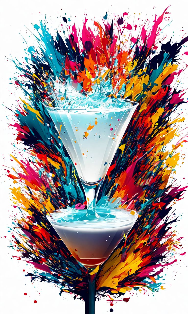 Martini Glass Splash