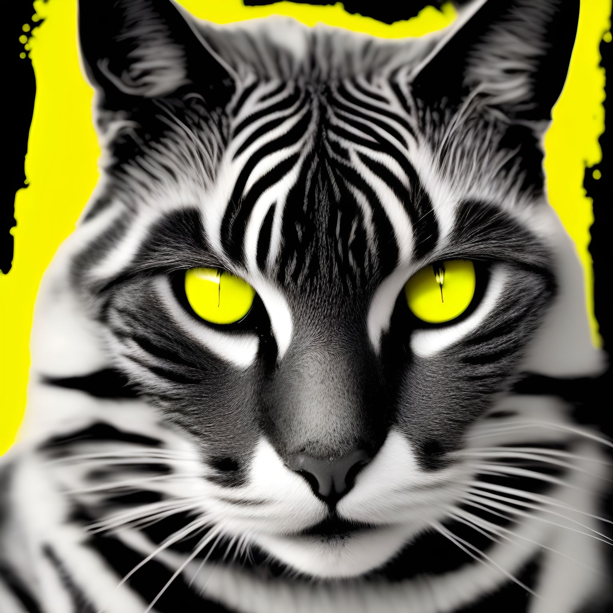 High Contrast Cat Photography