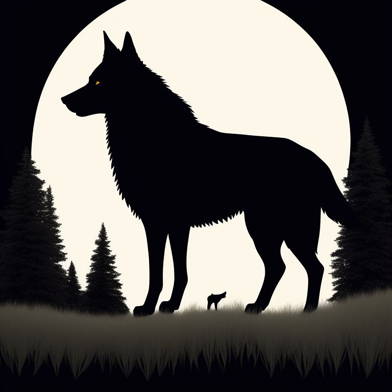 parallel-pig219: A lone wolf howling at the moon, the rustle of leaves ...