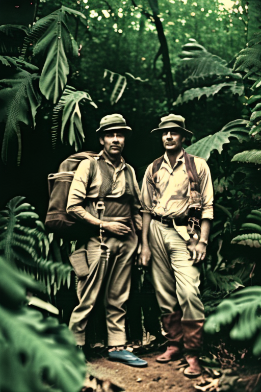 VARELA: 2 men in a expedition in the jungle