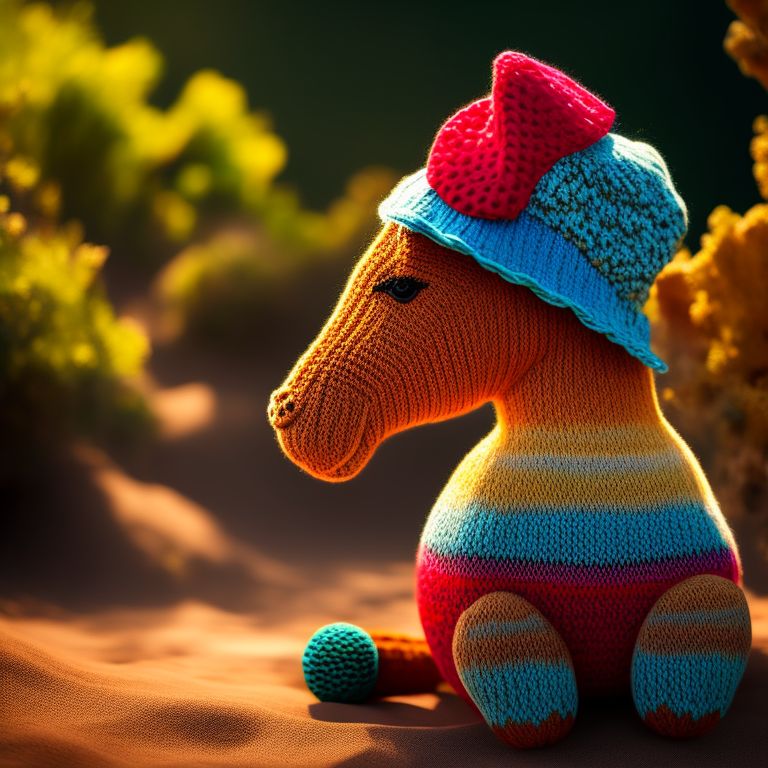 addison: Giraffe in the desert wearing a top hat