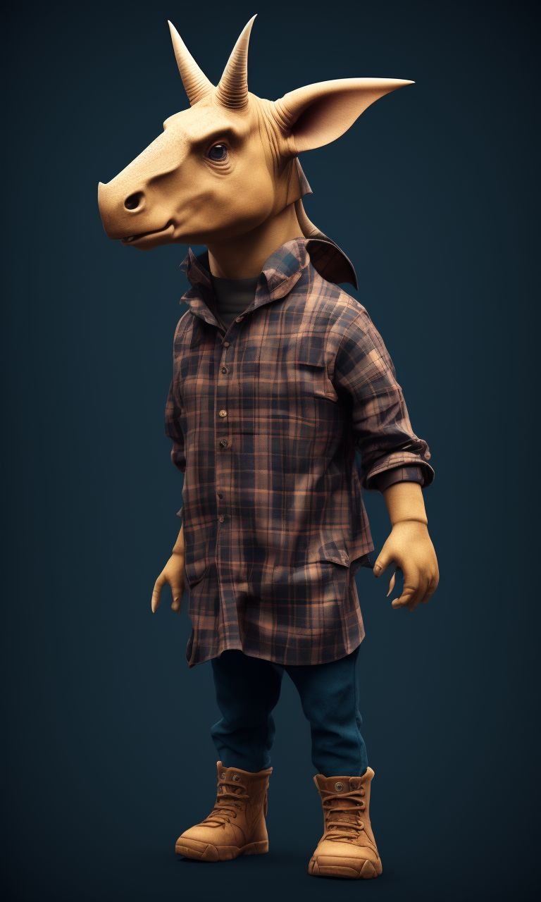 Animal Heads On Human Bodies Hipster