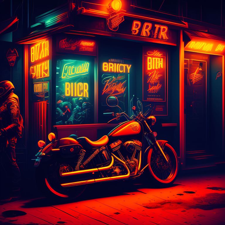Biker Bar Wallpaper