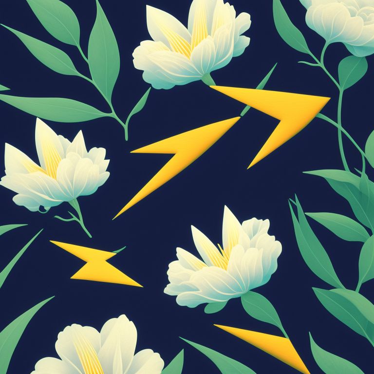 near-lapwing400: Lightning bolts coming out from a flower. Flower ...