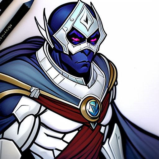 venerated-cat30: draw as a drow in white armor portrait