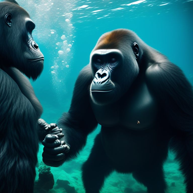 Gorilla Fighting Wallpaper