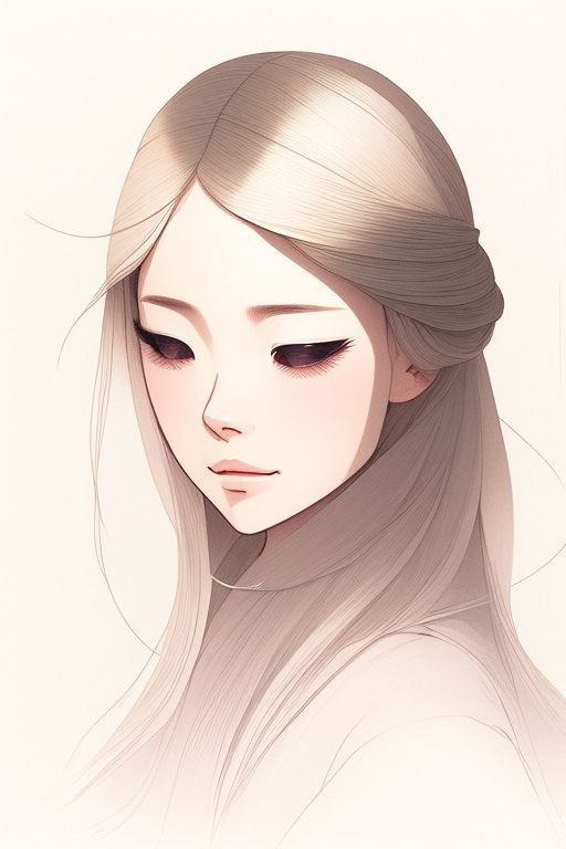 Blonde Anime Girl With Blind Fold 0408