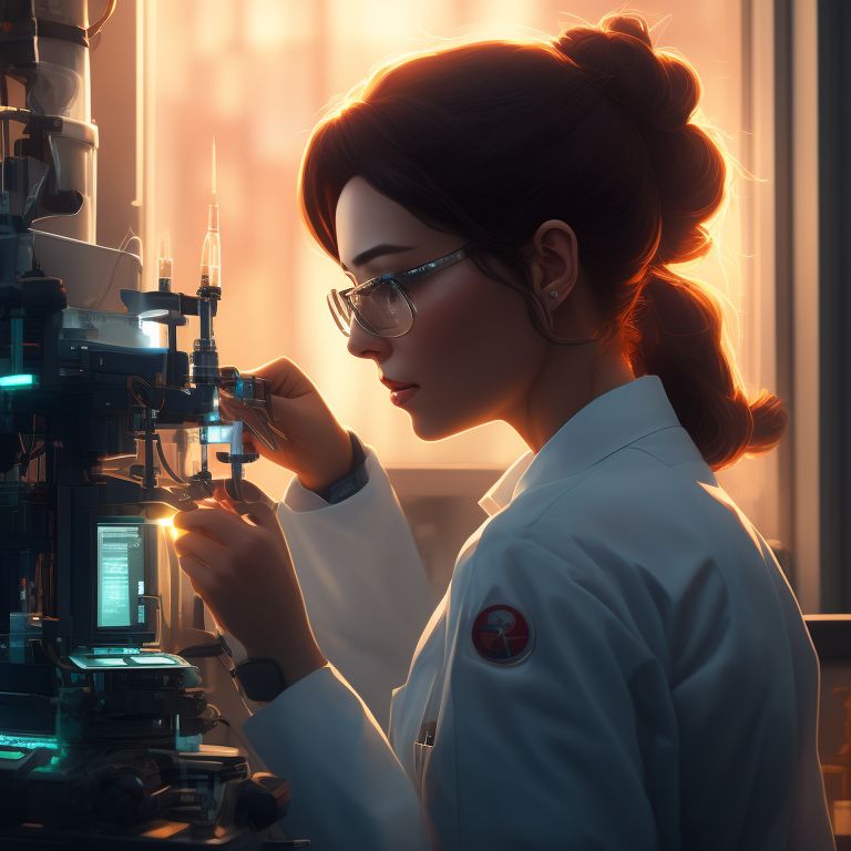 Female Scientist Art