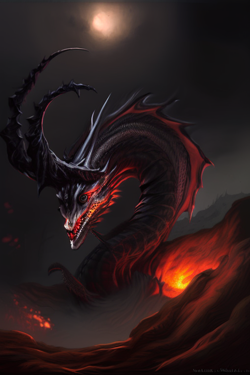 AlitzelTian: Red and black colored death metal style terrifying full ...