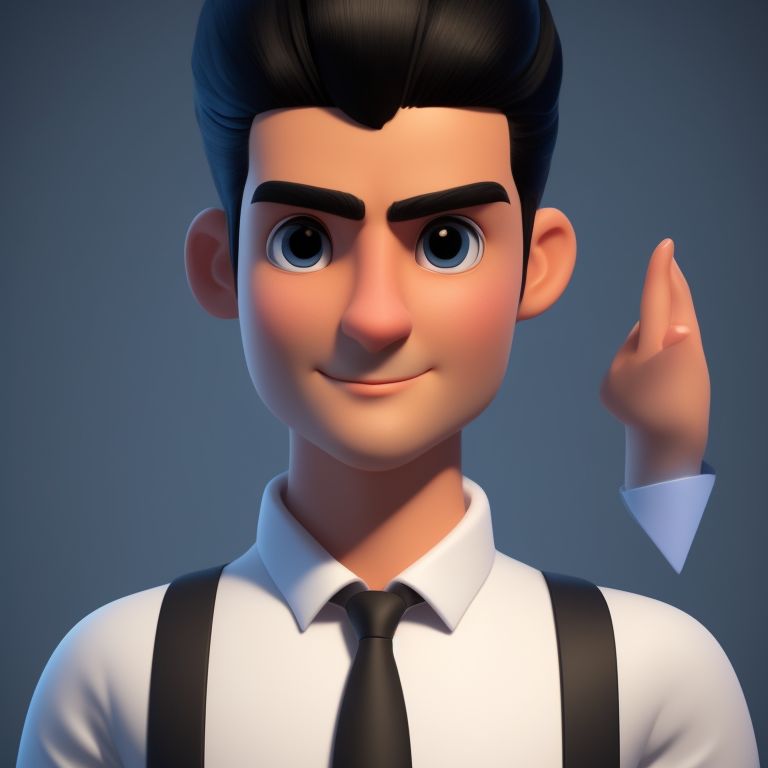 Handsome Cartoon Man