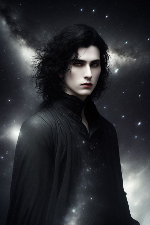 Black Hair Pale Skin Guy