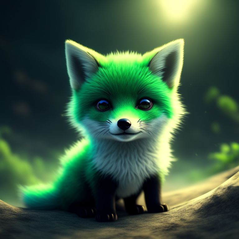 Green Fox Logo Wallpaper