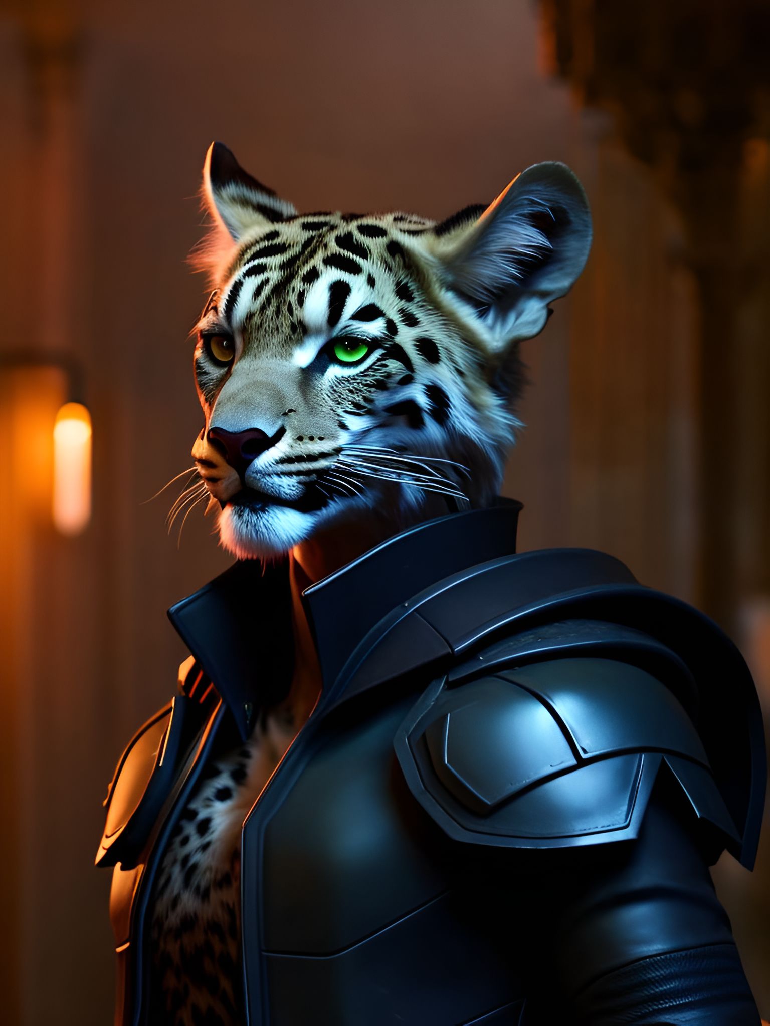 Snow Leopards With Green Eyes