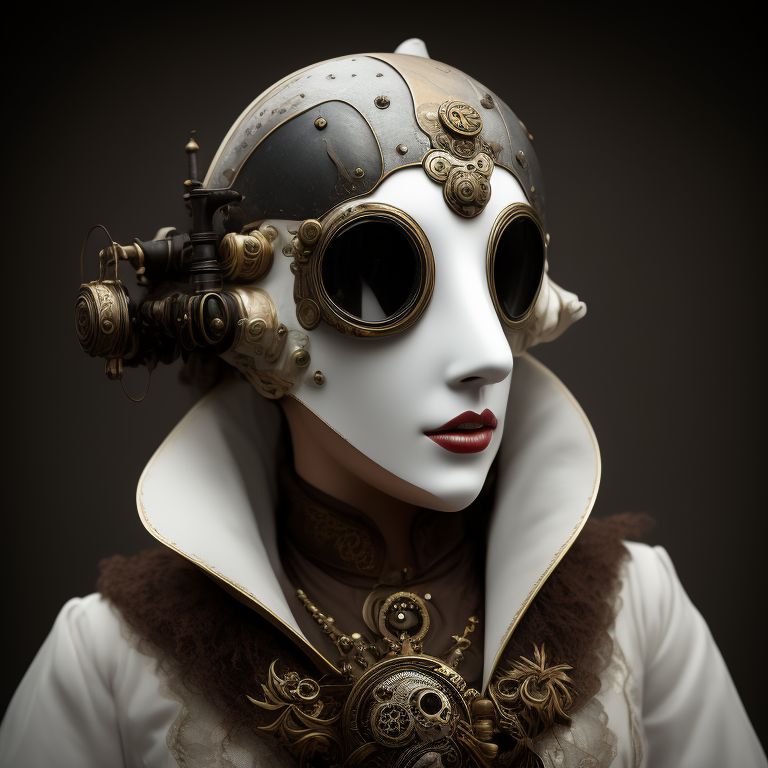 White Porcelain Mask