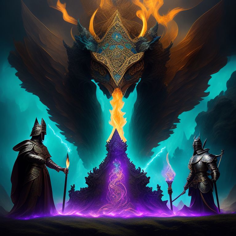 GiMi3NC4: medieval monarch in resplendent armor of blue and silver ...