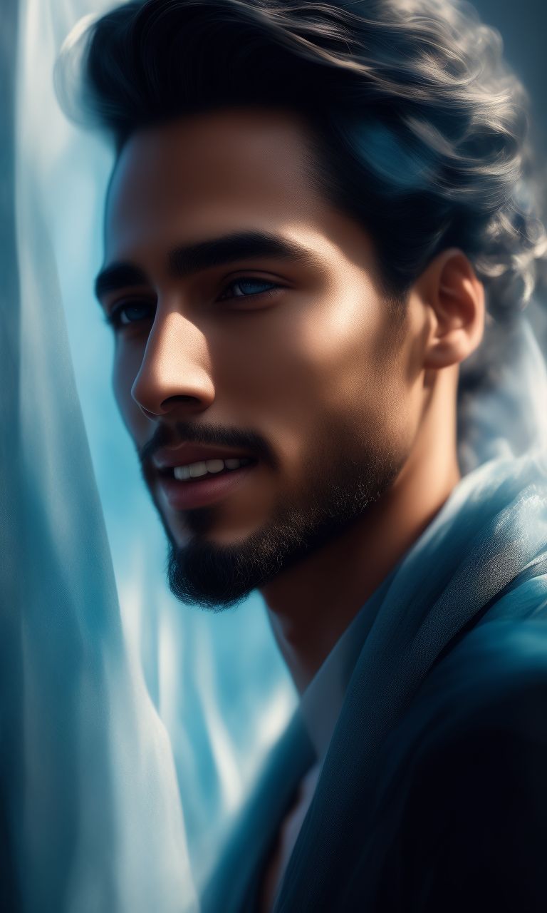 Fedoraxsa: Realistic handsome man