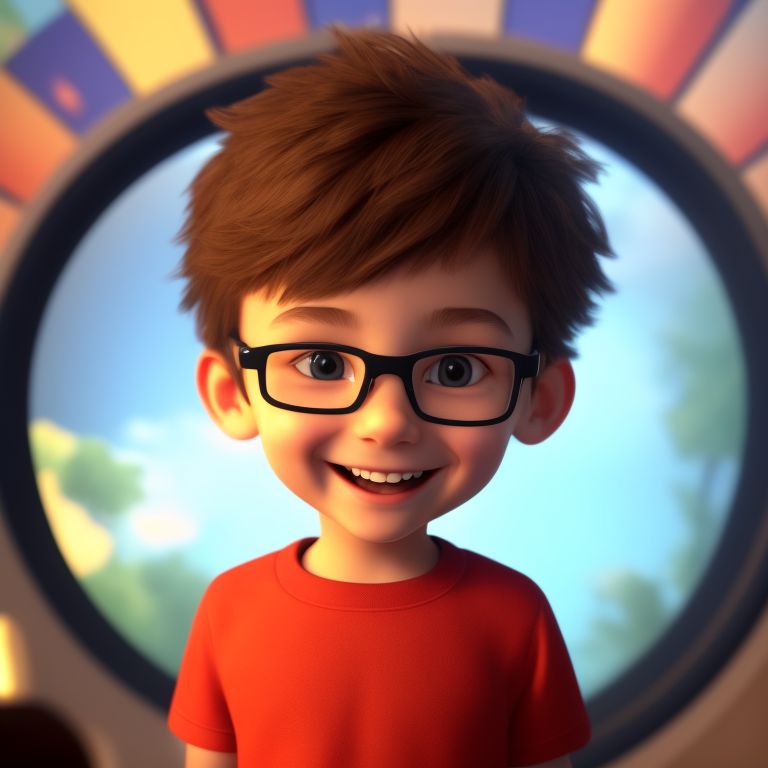 Animated Smart Boy