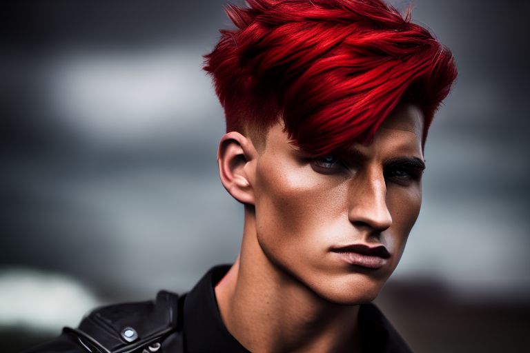 Dark Copper Hair Men