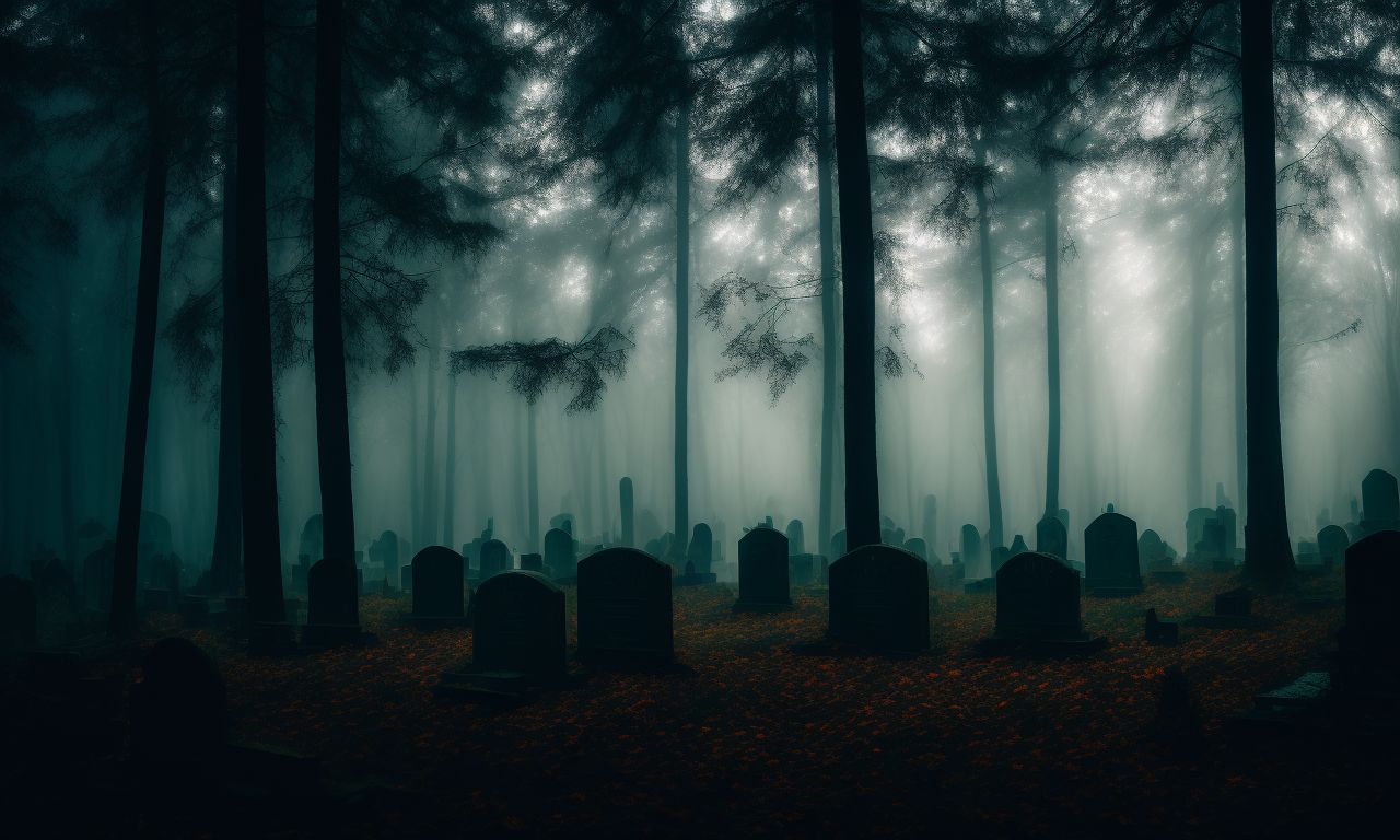 Dark Graveyard Background