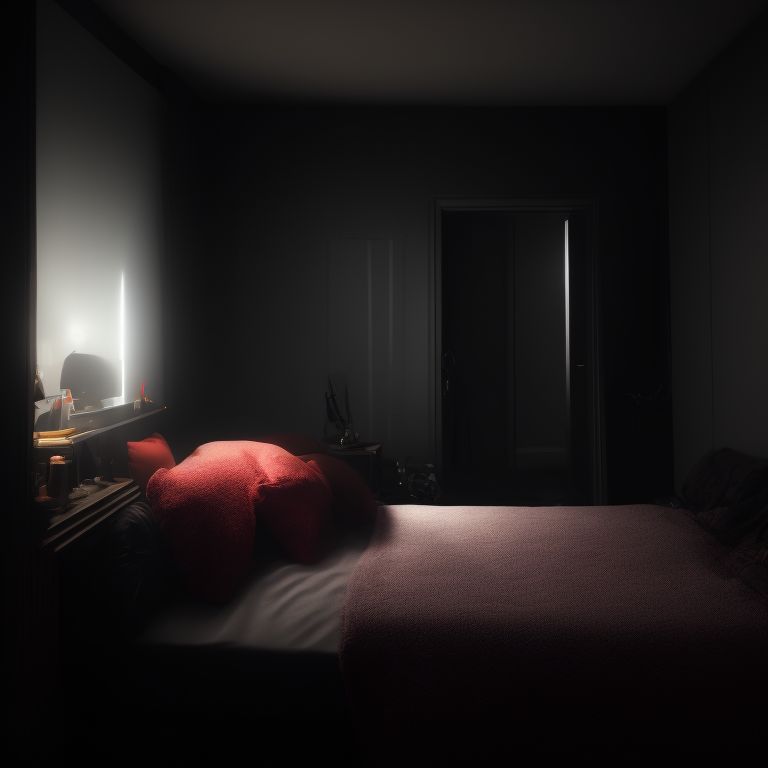 Dark Bedroom At Night