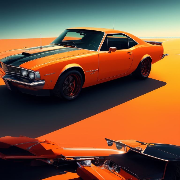 even-sparrow500: Fast finish auto detailing orange car realistic