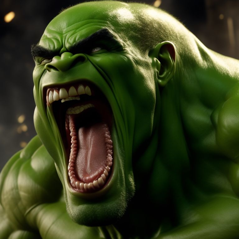 Angry Screaming Hulk