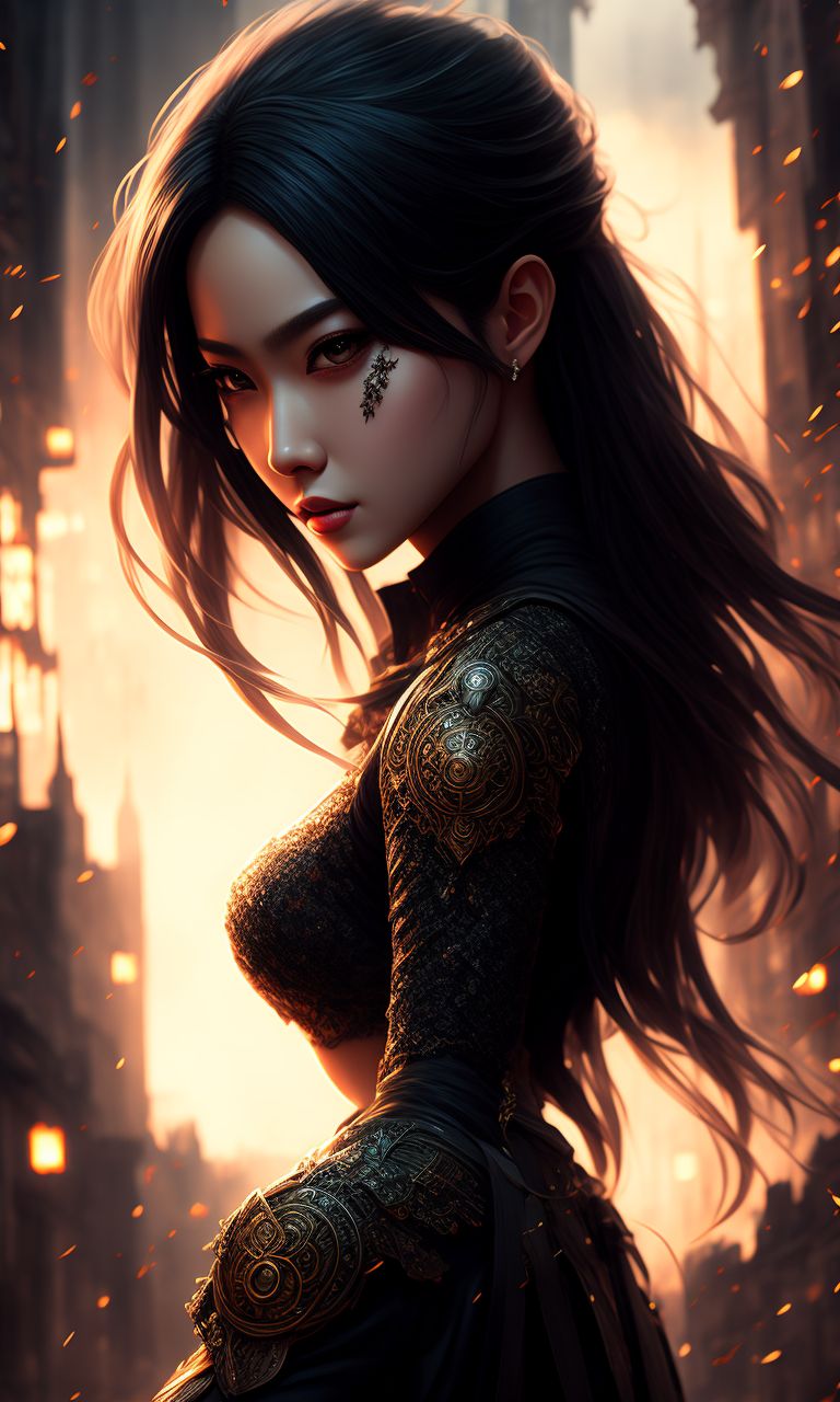 discrete-owl870: spy male with a modern black suit Digital artwork with ...