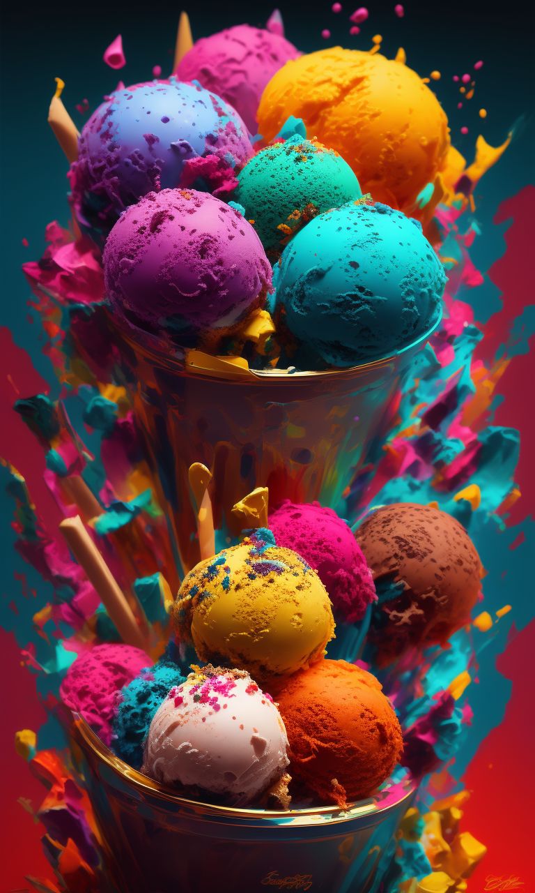 Andy Warhol Pop Art Ice Cream