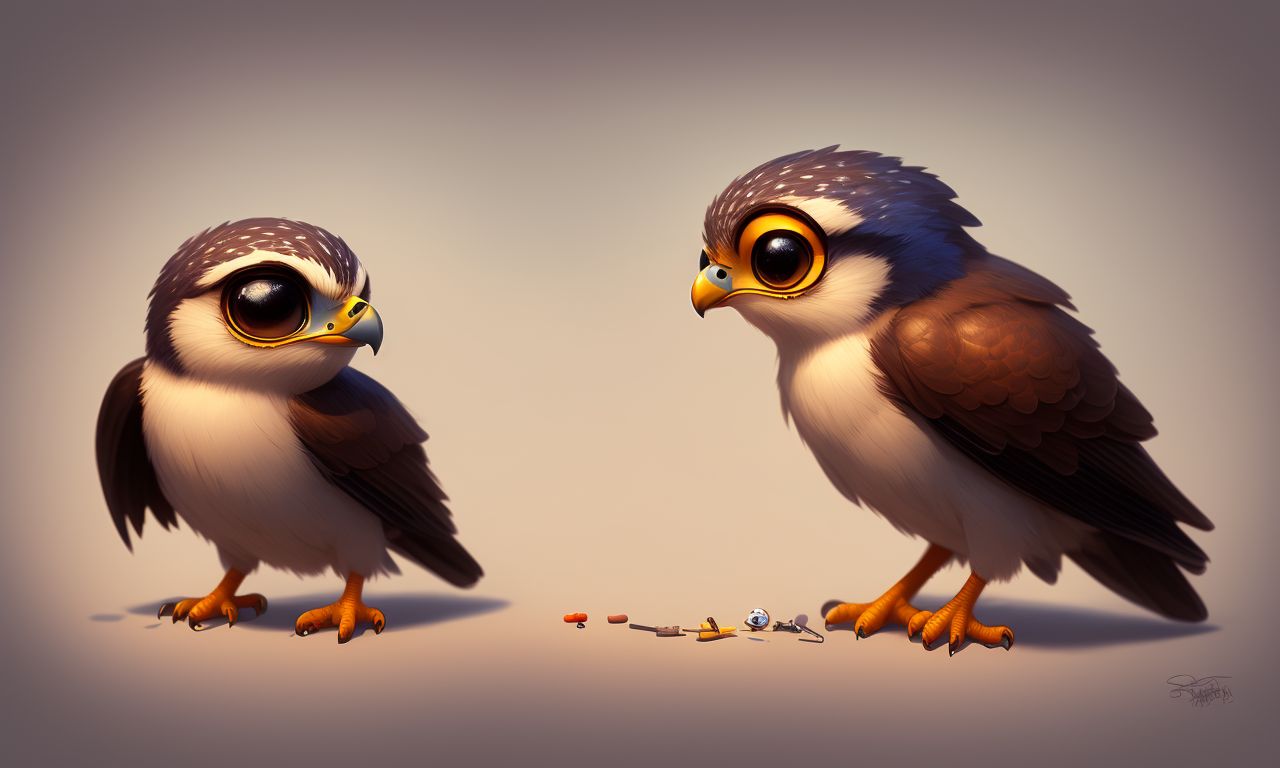 How To Draw A Cartoon Falcon