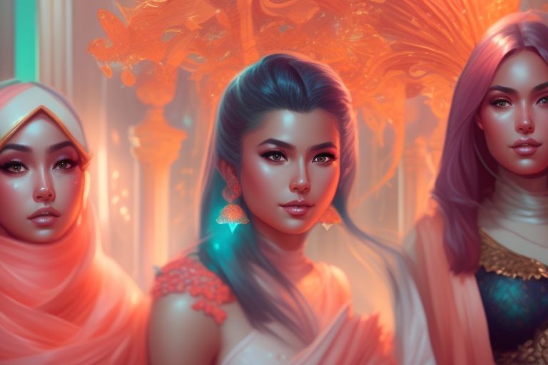 milky-swan39: Three enchanting women graced with luscious locks of ...