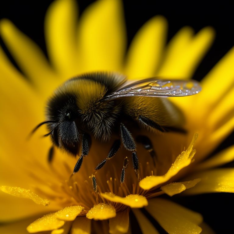 Cute Fuzzy Bumble Bee