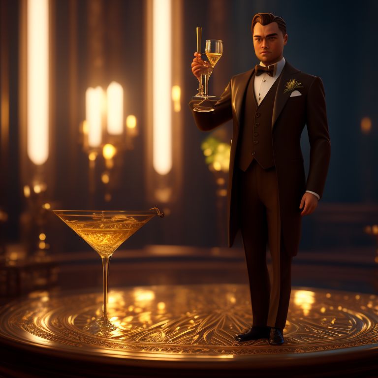The Great Gatsby Leonardo Dicaprio Toast