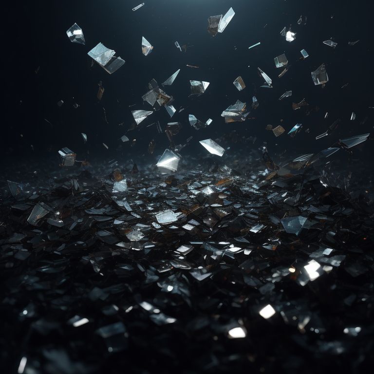 Glass Shards Falling