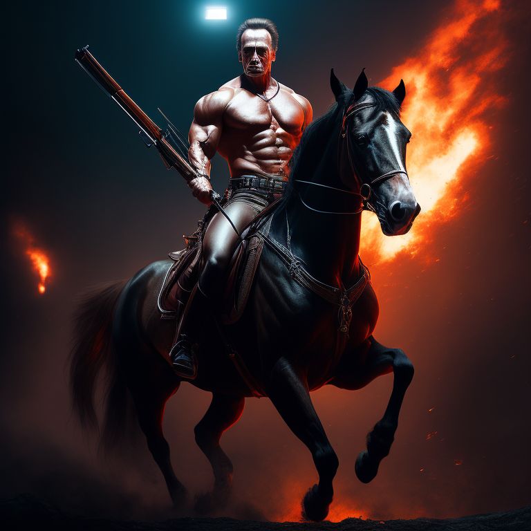 Vladimir Putin Riding A Horse