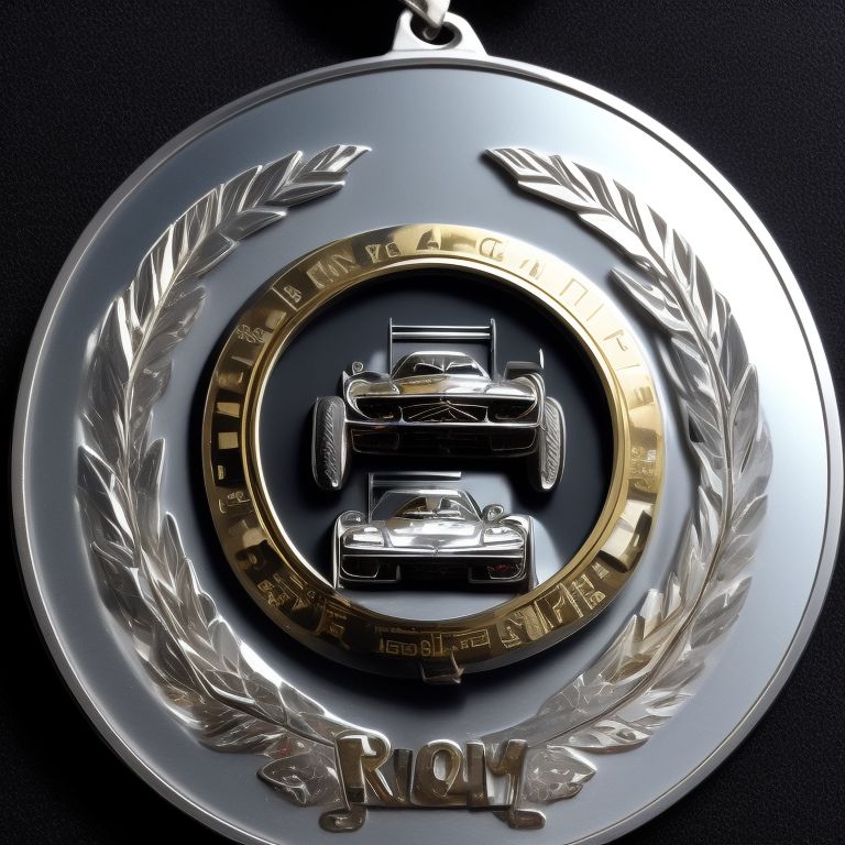 poor-zebra277: acrylic race car medal