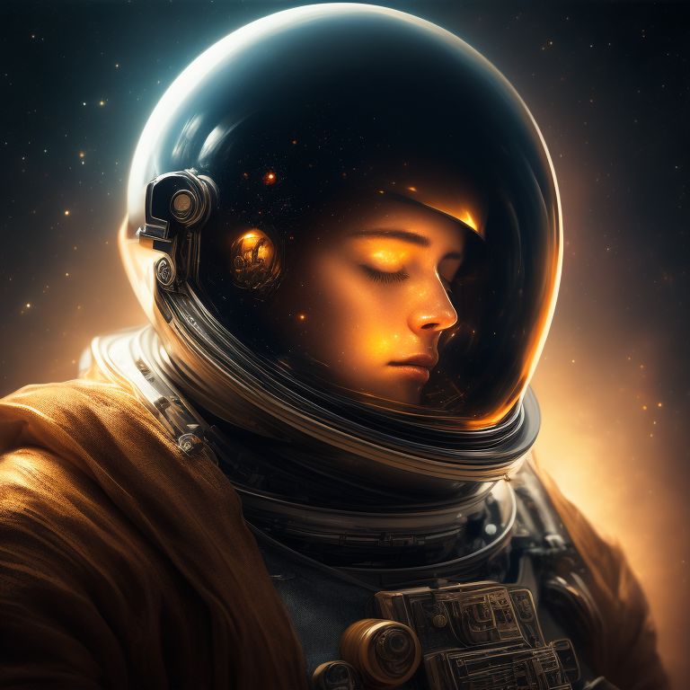 Realistic Astronaut Art